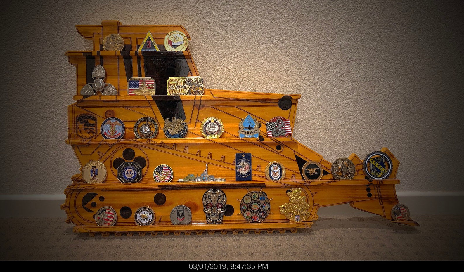 Cal Fire Bulldozer Challenge Coin Display - Etsy