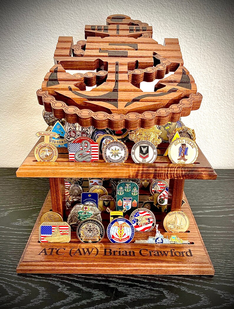Navy Chief Challenge Coin Display - Etsy