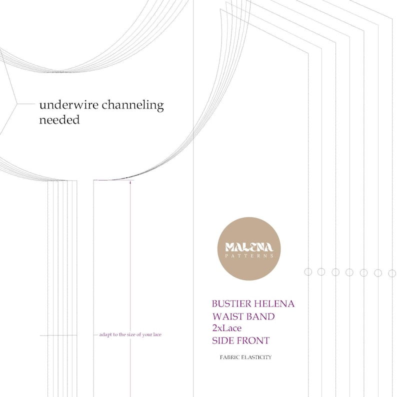 Bustier Sewing Pattern Pdf | 7 Sizes Pattern| Bustier Top PDF Sewing ...