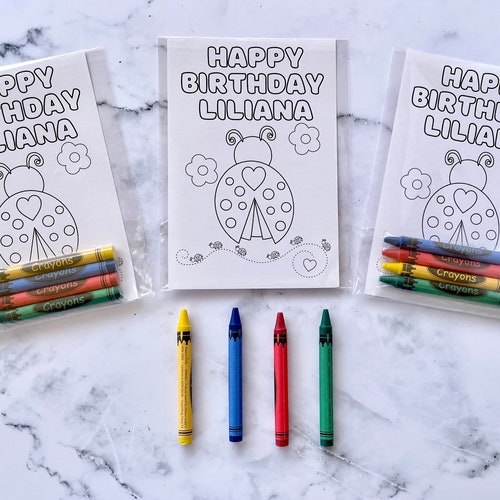 Ladybug Crayons Ladybug Party Favors Kids Gifts Stocking - Etsy