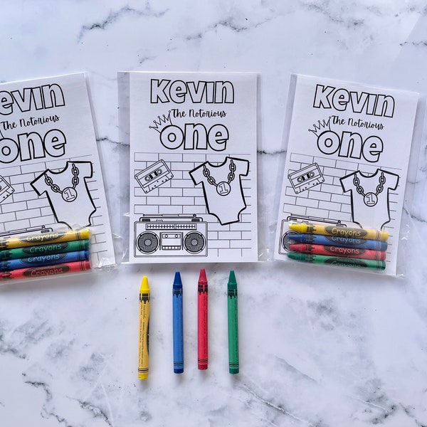 Notorious One Birthday Coloring - Etsy