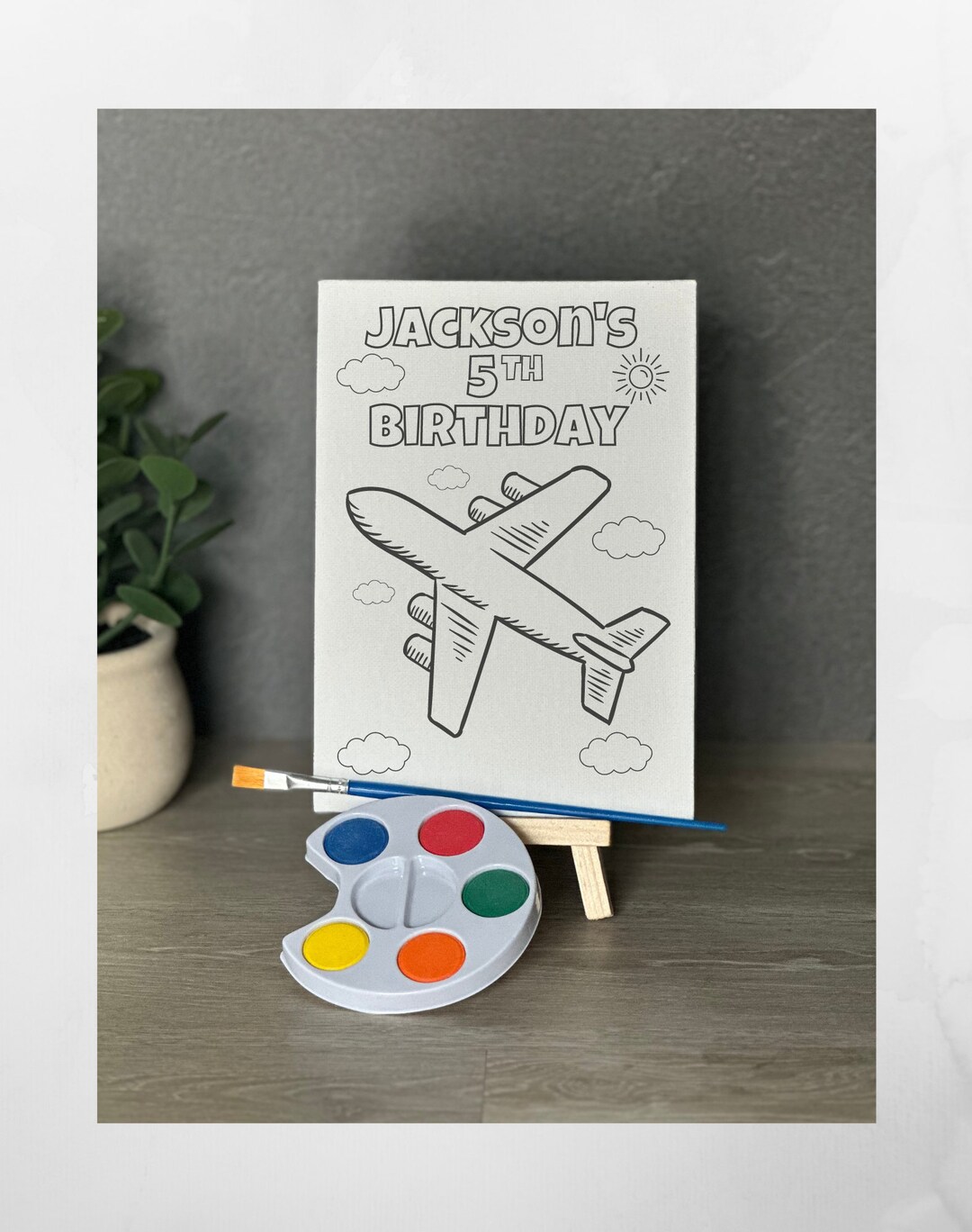 Custom Planes Airplanes Canvas Painting Kits Kids Party Favors (style E ...