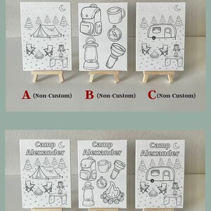 Custom Camp Camping Painting Canvas Kits Kids Party Favors - Etsy