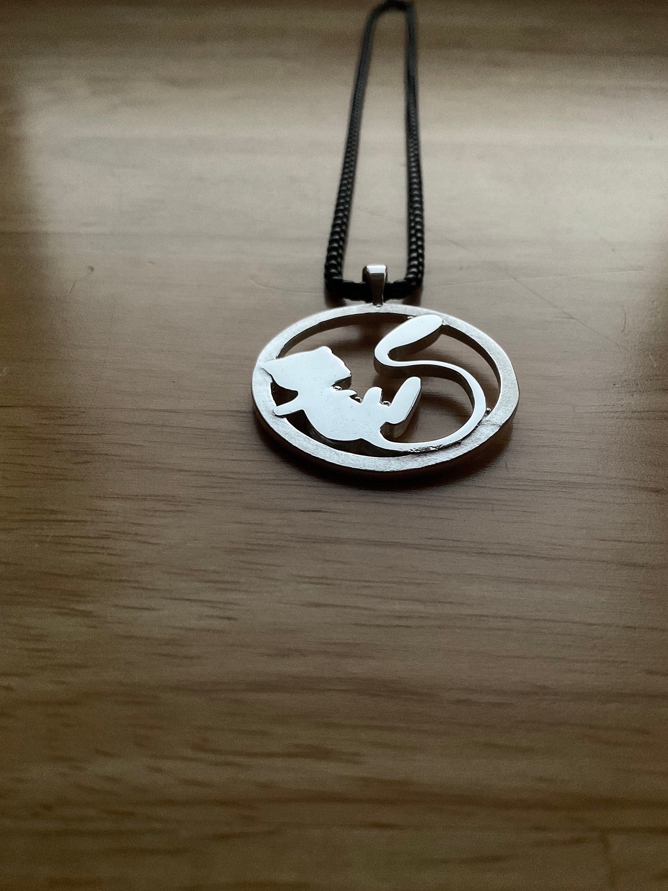 Pokémon Mew Silhouette Sterling Silver Pendant - Etsy