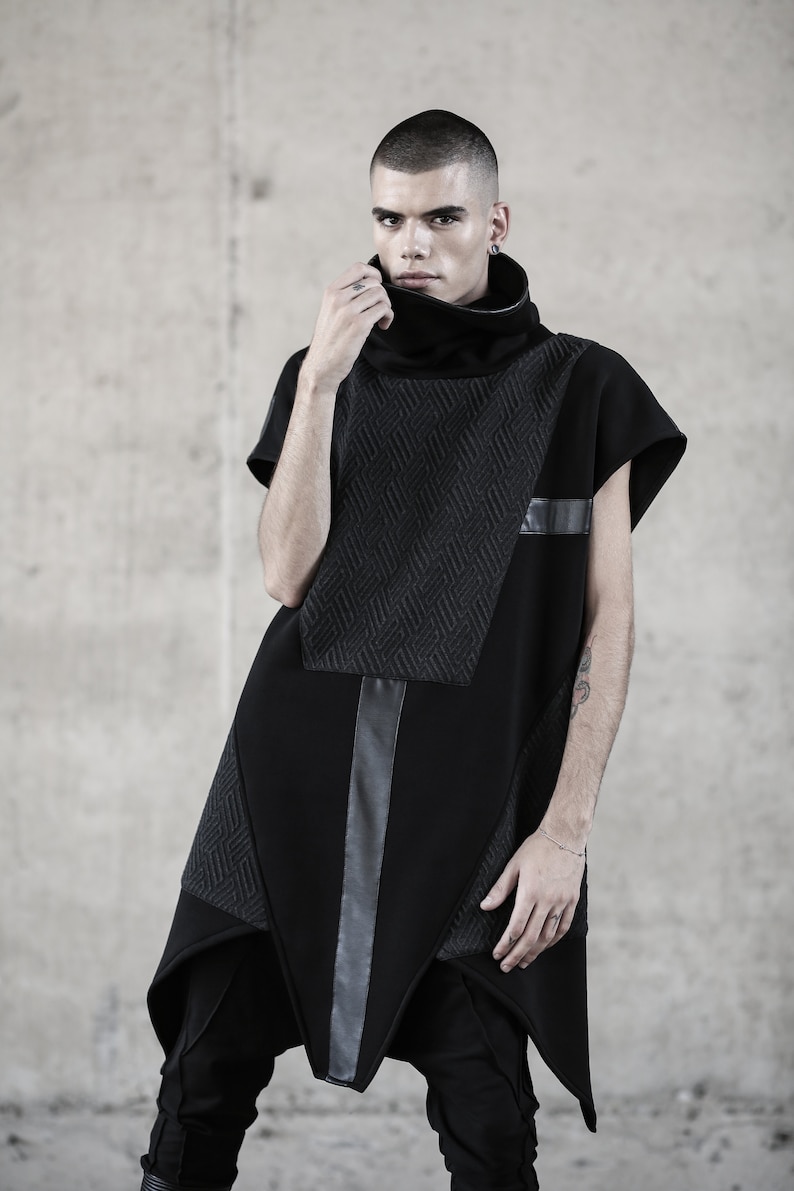 Neuromancer Tunic (avant-garde Clothing-street Men Fashion-poncho Men ...