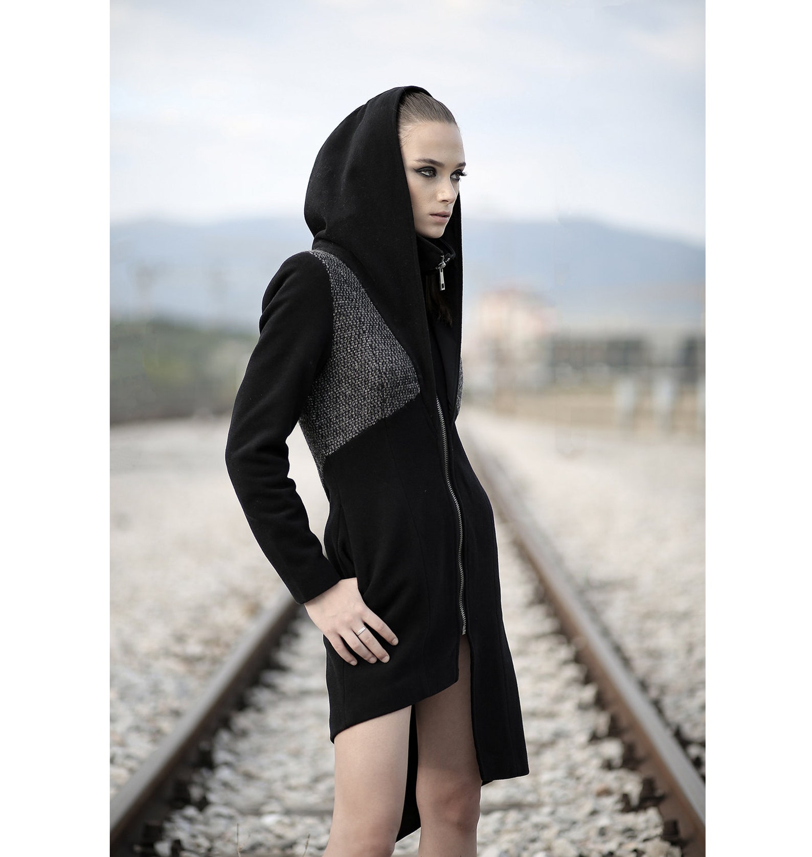 Kane Coat (black Women Coat-unique Coat-designer Coat-dystopian ...