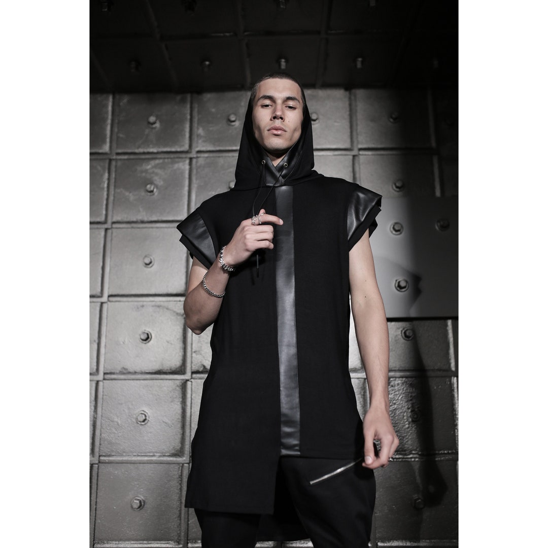 Vertex Tunic (avantgarde Fashion-street Men Fashion-black Clothing-men ...