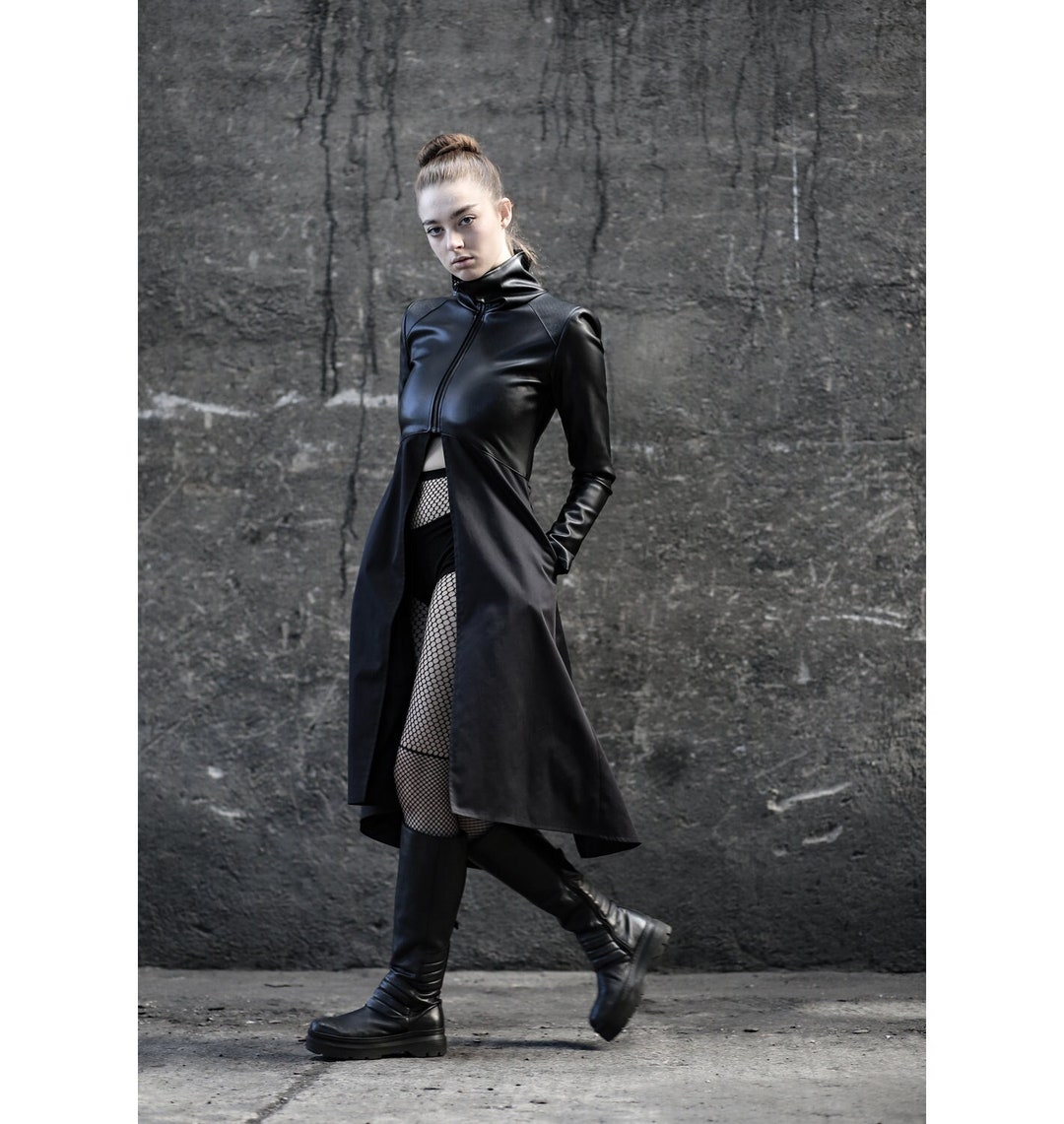 Aurora Jacket (faux Leather Jacket-avantgarde Fashion-futuristic ...