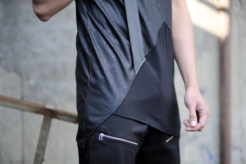 Chromon Tank men Top-avantgarde Fashion-street High - Etsy