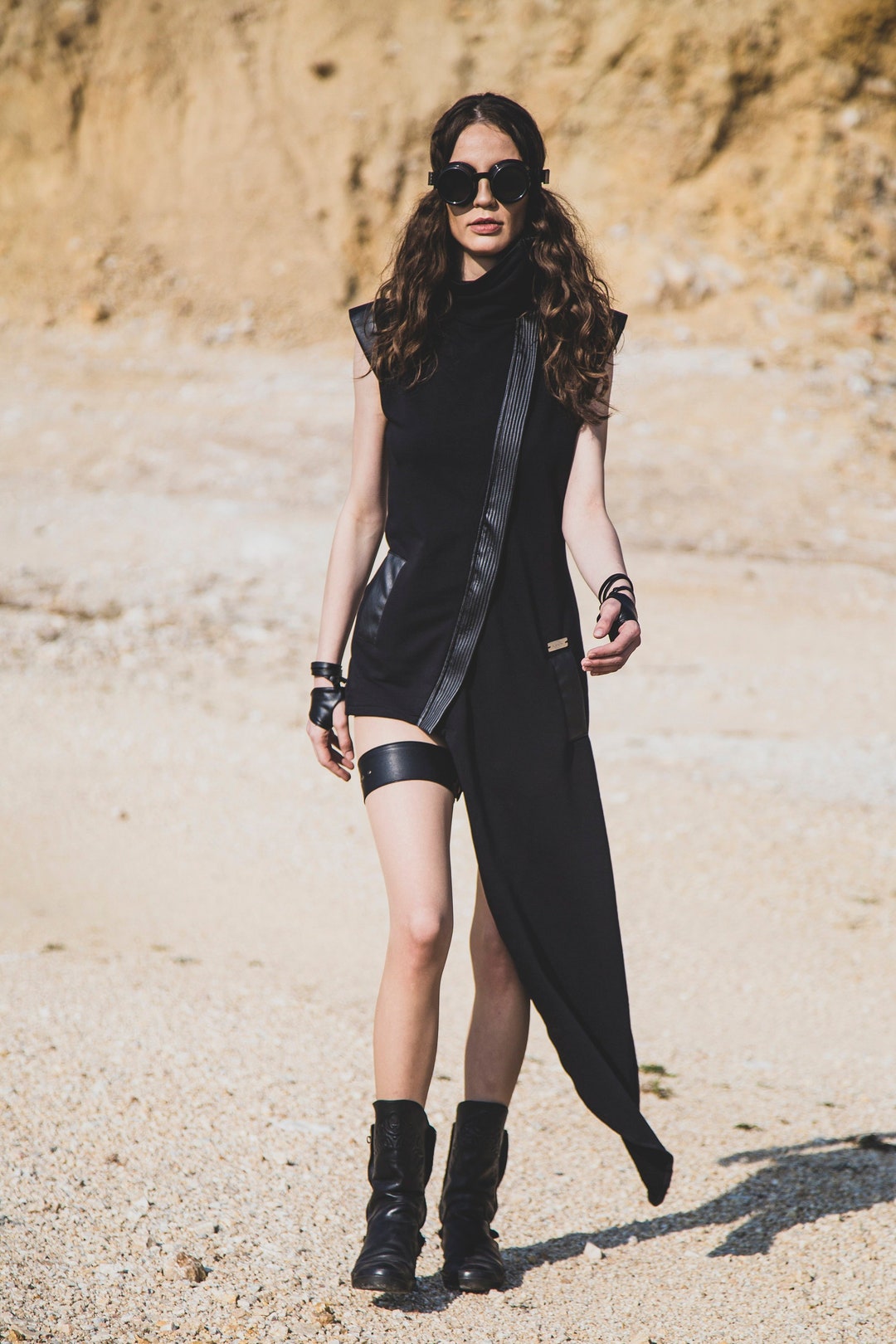 Restless Expanse (designed Dress-alternative Clothing-dress With Cuts ...