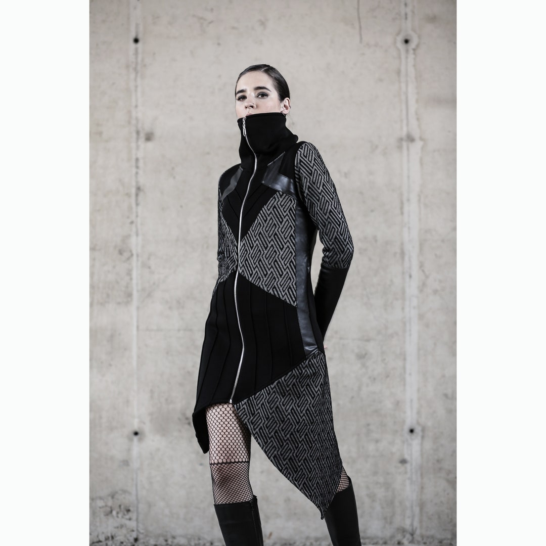 Sky Mine Jacket (asymmetric Jacket-women Coat-unique Fashion-avantgarde ...