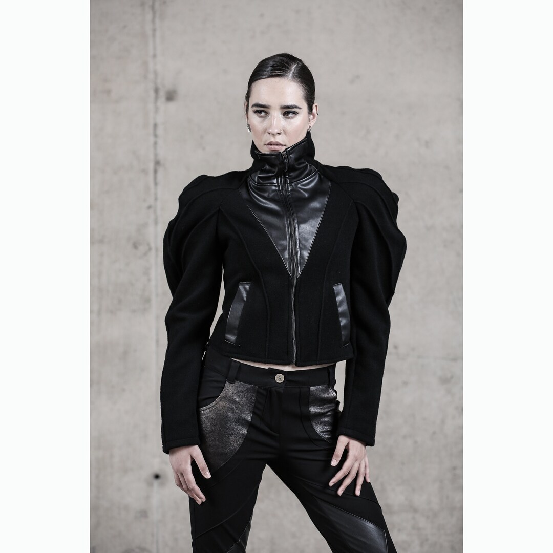 Battle Angel Jacket (avantgarde-women Fashion-black Jacket-black ...