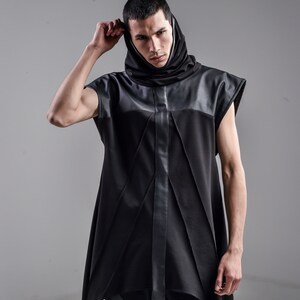 Egotist Poncho (black Men Poncho-street Men Fashion-poncho Men ...