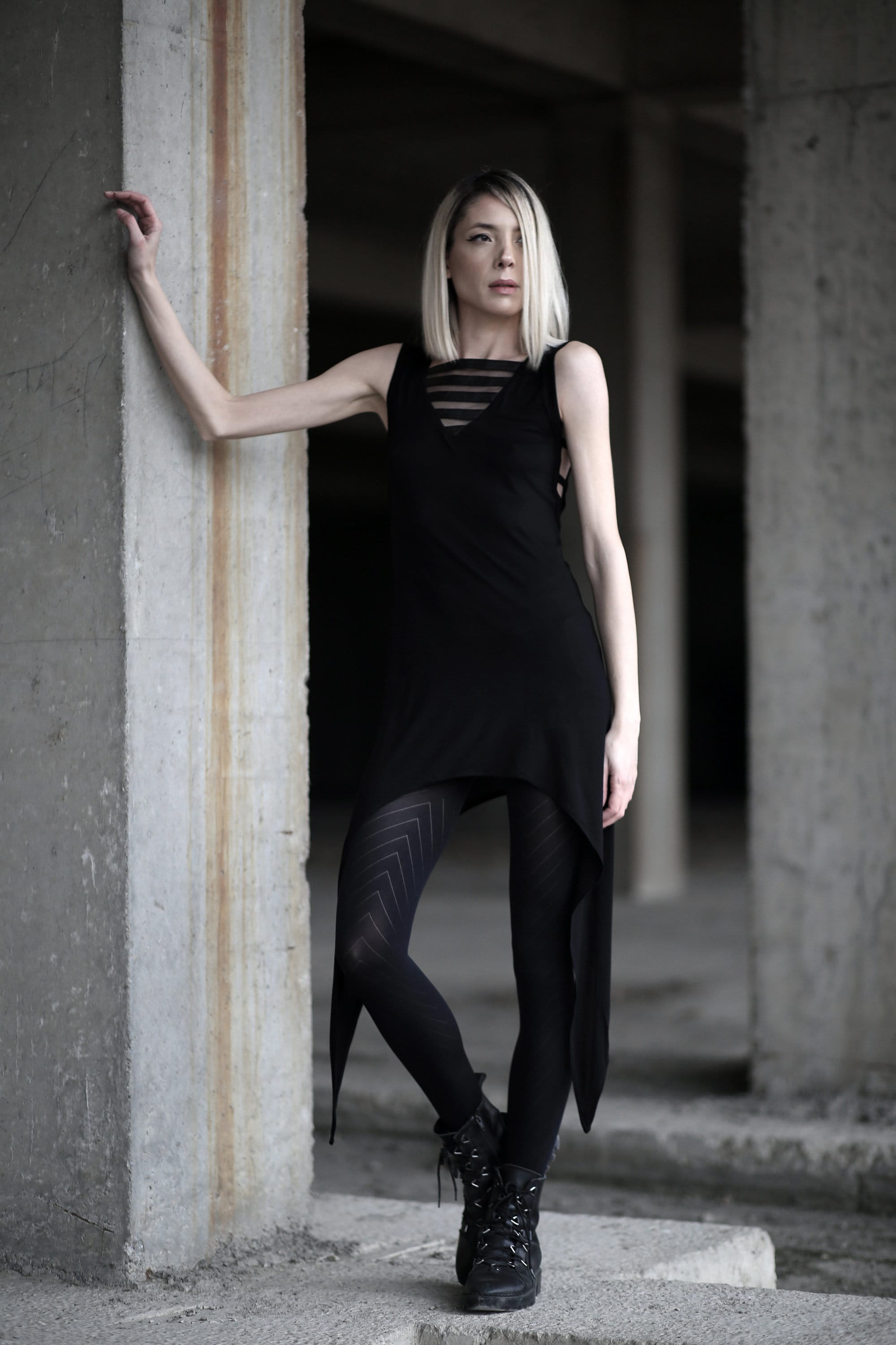 Pulse Dress Long Dress-black Dress-festival - Etsy