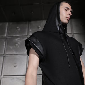 Vertex Tunic (avantgarde Fashion-street Men Fashion-black Clothing-men ...