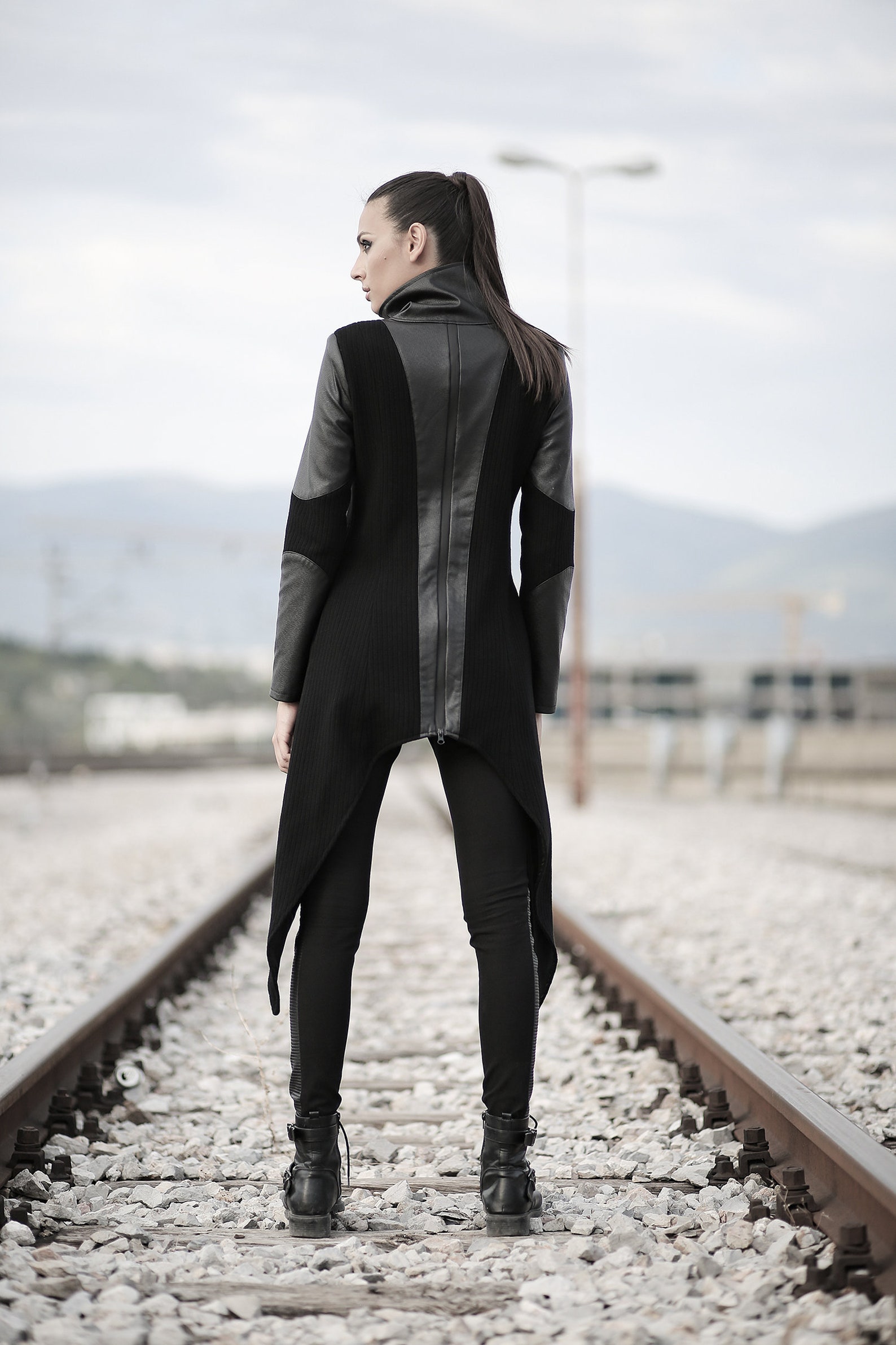 Wilder Coat (black Women Coat-unique Coat-designer Coat-dystopian ...