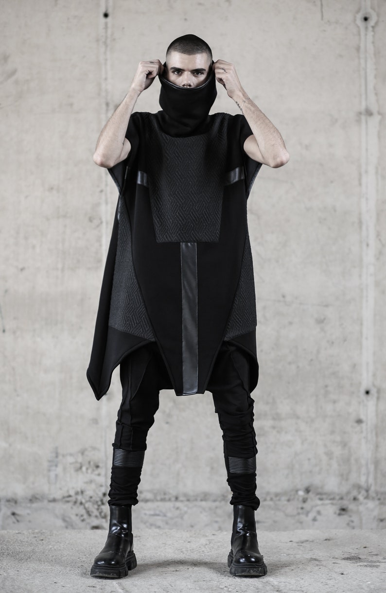 Neuromancer Tunic (avant-garde Clothing-street Men Fashion-poncho Men ...