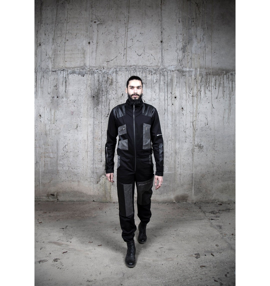 Jarana Jumpsuit Men (futuristic Fashion-unique Jumpsuit-street High ...