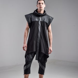 Egotist Poncho (black Men Poncho-street Men Fashion-poncho Men ...