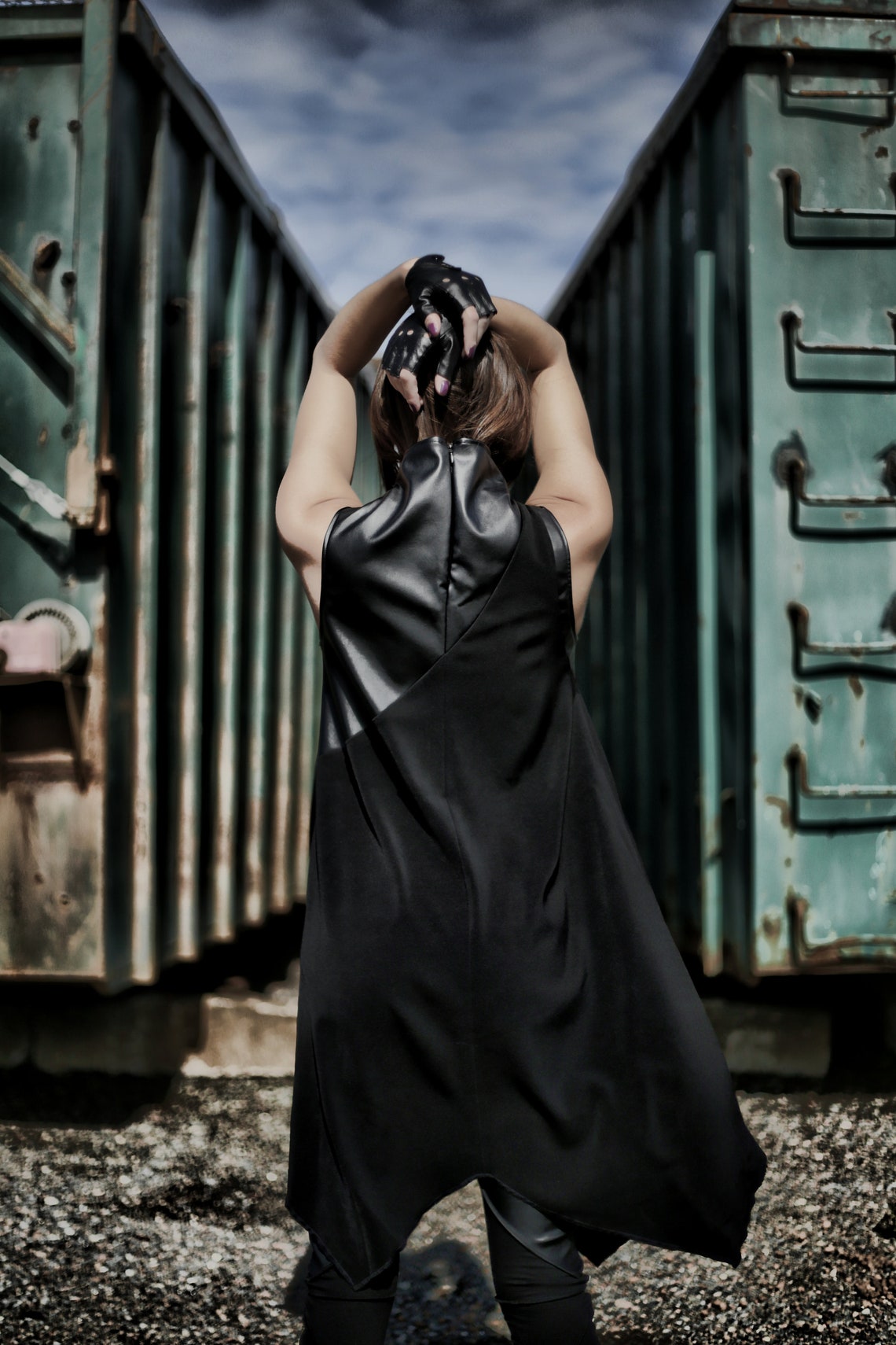 Milennial Dress black Dress-apocalyptic Clothing-futuristic - Etsy