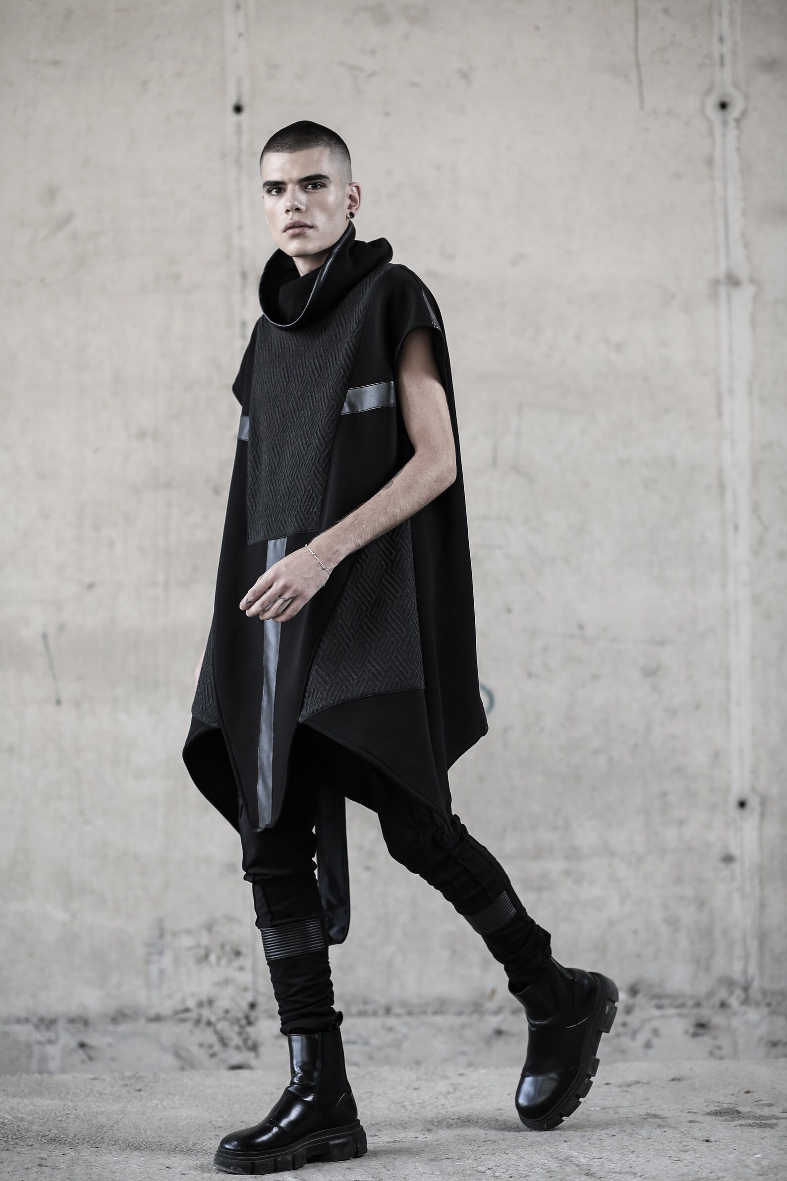 Neuromancer Tunic (avant-garde Clothing-street Men Fashion-poncho Men ...