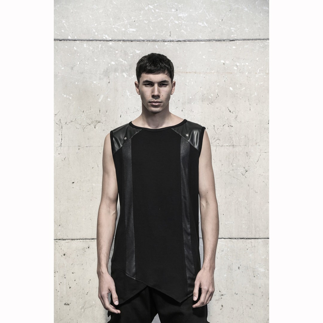 Porcelain Tank (men Top-avantgarde Fashion-street High Fashion ...