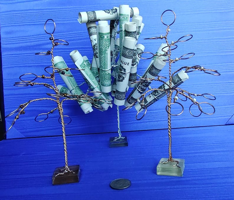 Fancy Money Tree, Decorative Functional Gift for Difficult Recipient ...