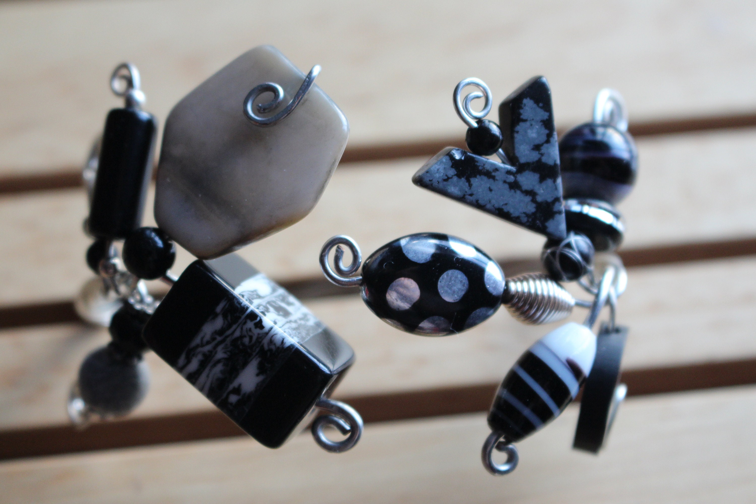 Fancy Wire Wrapped Bracelets Custom Made Cuff Bargain - Etsy