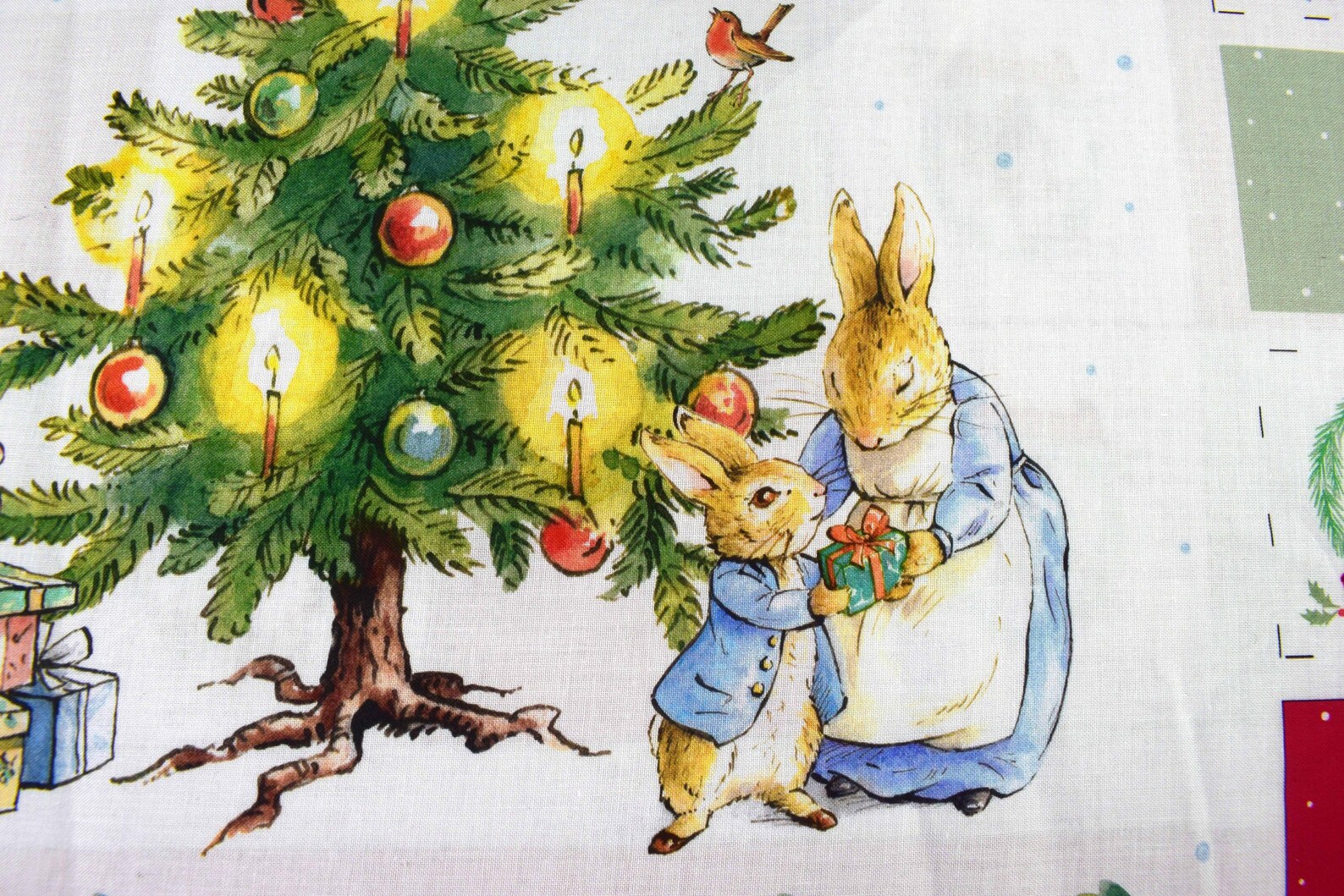 Peter Rabbit Advent Calendar Fabric Panel, Christmas Quilting - Etsy