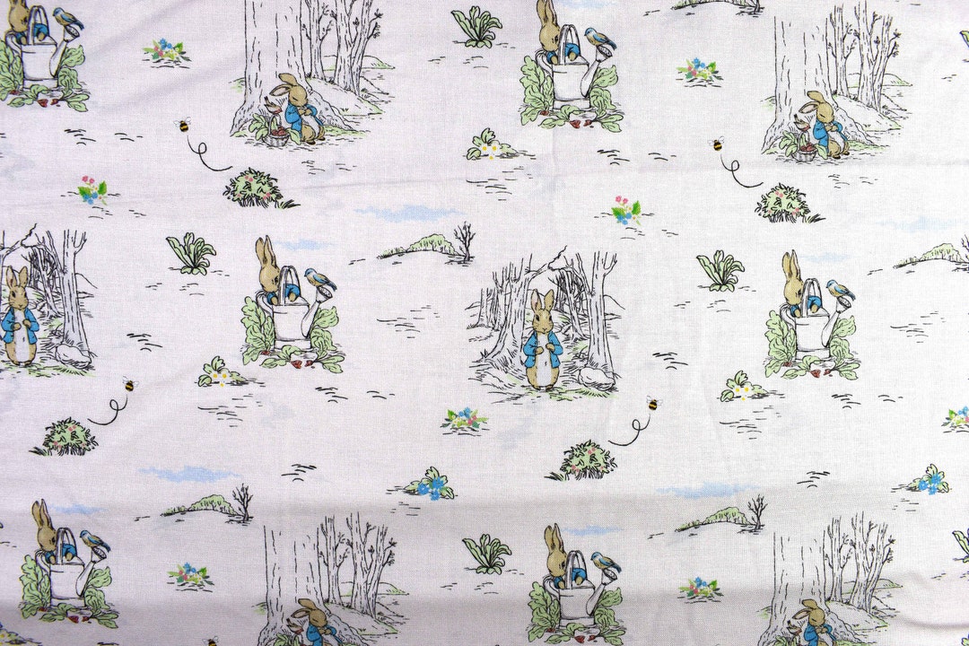 Peter Rabbit Fabric, Cotton Quilting Fabric, Beatrix Potter Price by ...