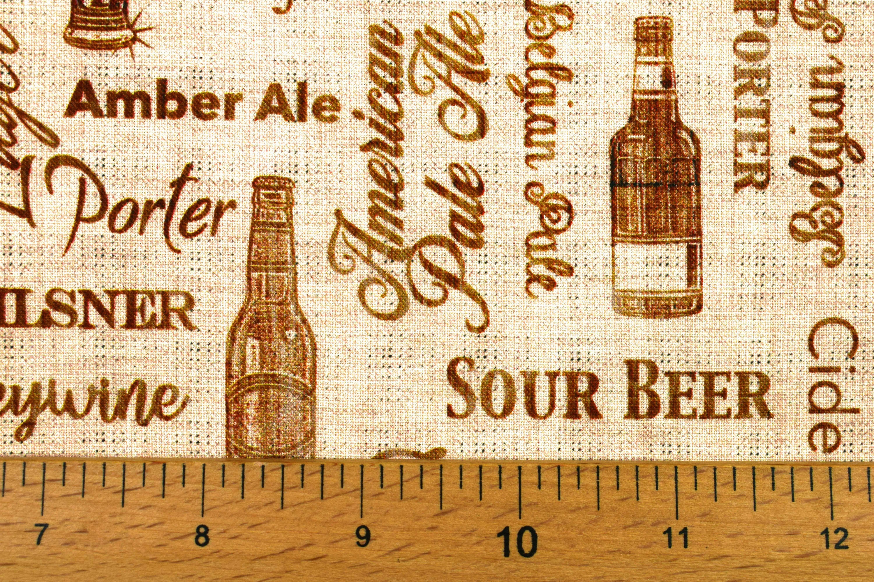 Beer Fabric Types of Beer Quilting Fabric Cotton Fabric - Etsy