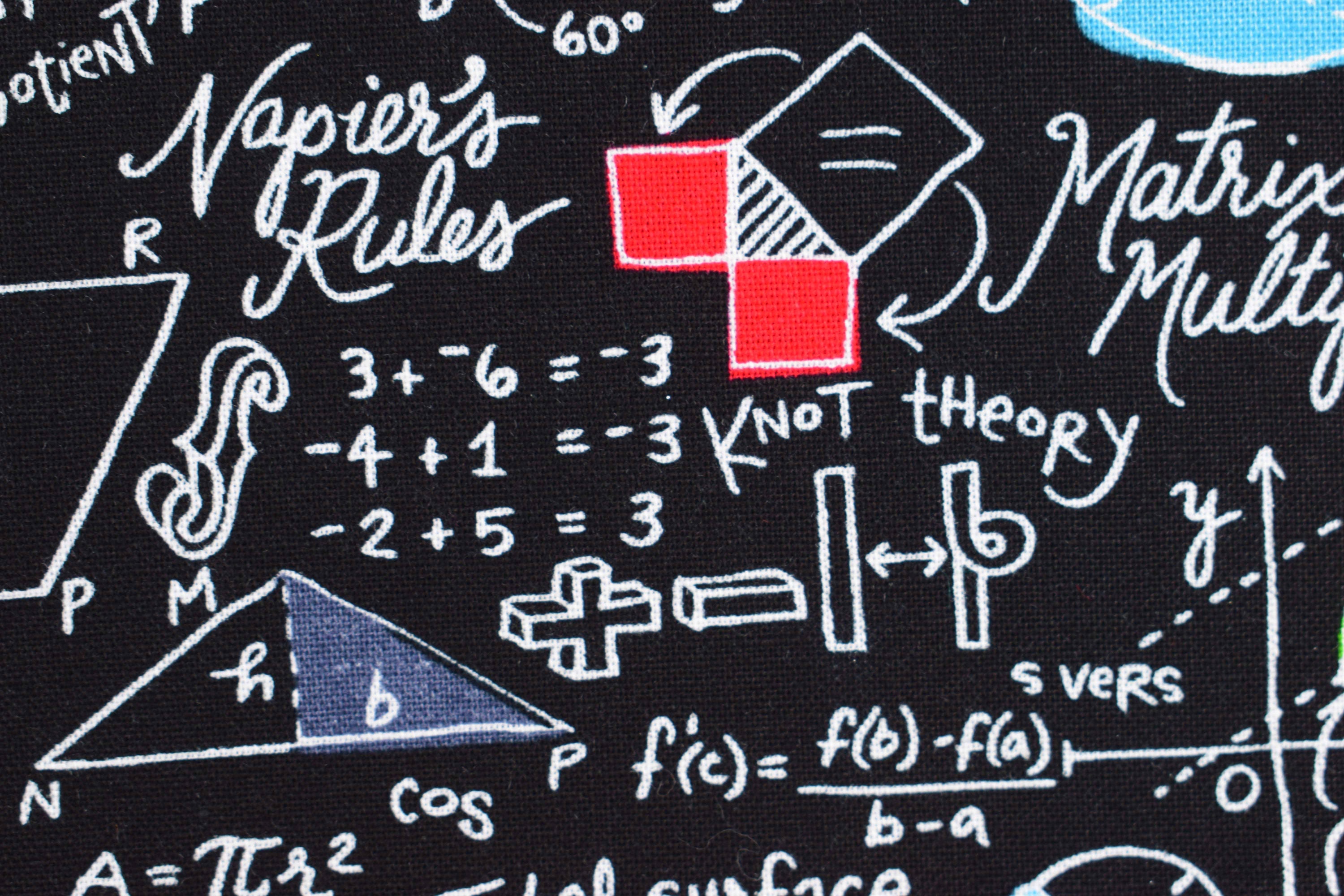Maths Fabric Science Fabric Educational Fabric Quilting - Etsy UK