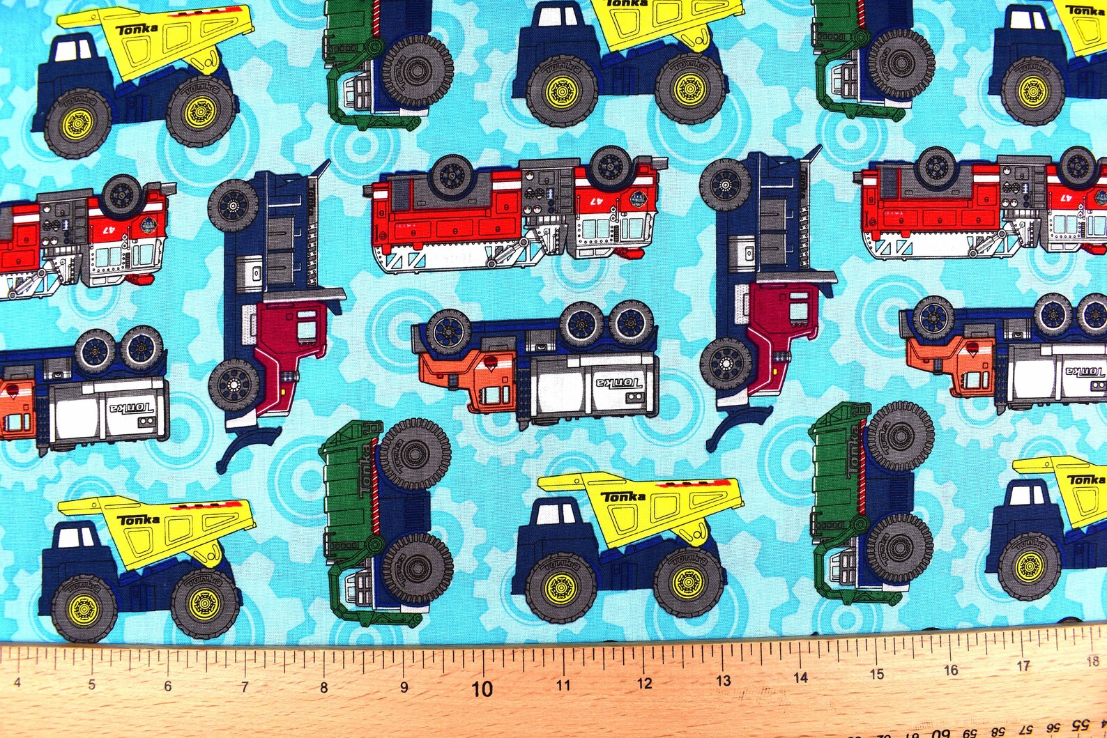 Tonka Truck Quilting Fabric Truck Fabric by Camelot Fabrics - Etsy