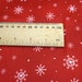 Red Snowflake Fabric Christmas Fabric Quilting Fabric Just - Etsy