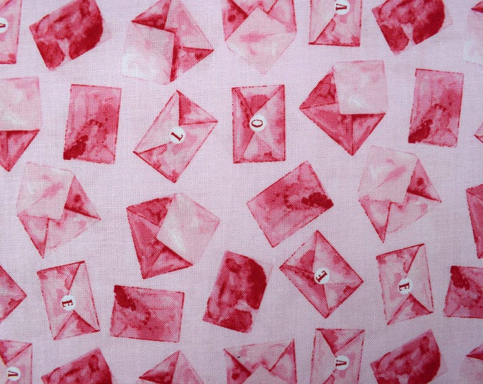 Love Fabric Love in Pink Fabric by Little Arrow Designs Love Typography ...