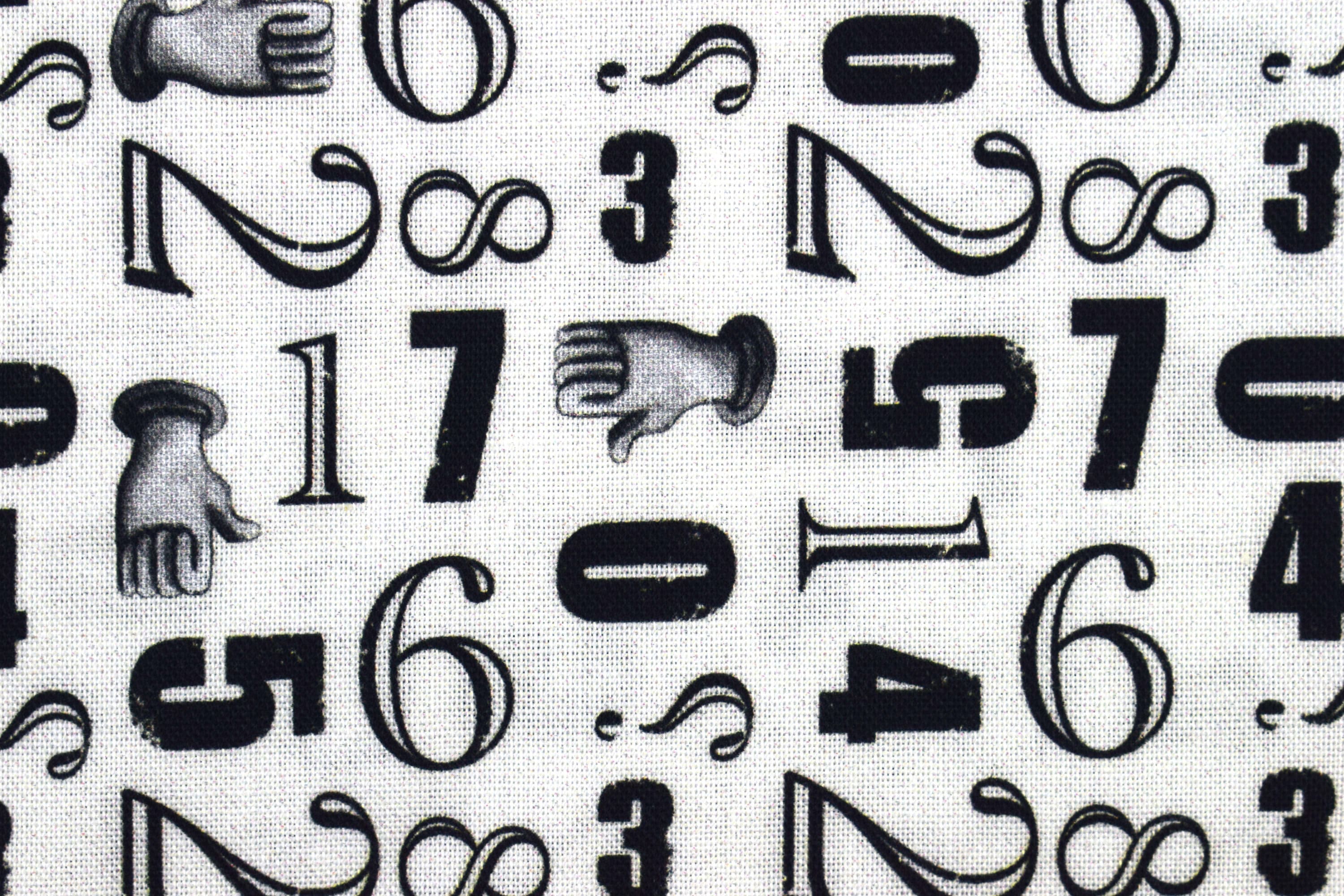Numbers fabric Quilting fabric cotton fabric quilting | Etsy