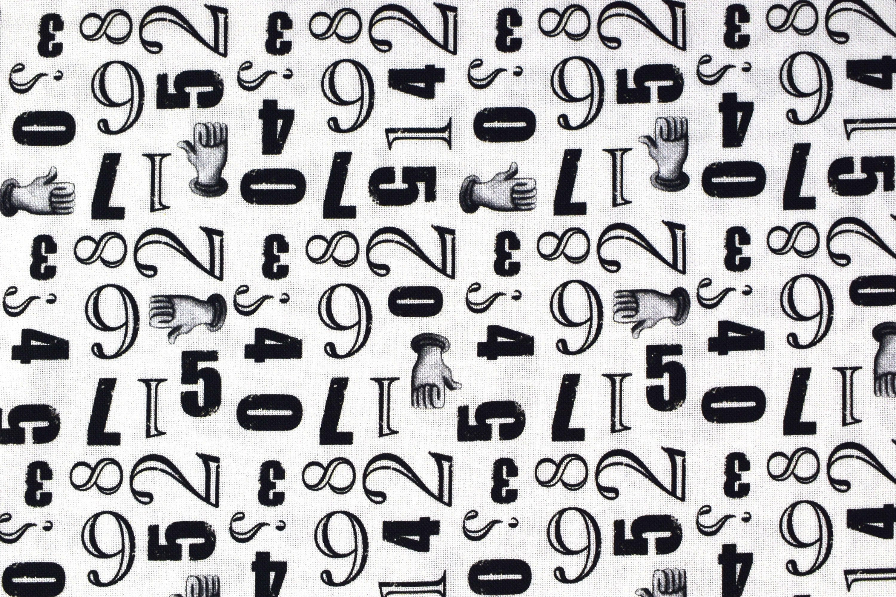 Numbers fabric Quilting fabric cotton fabric quilting | Etsy