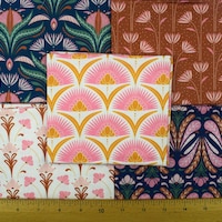 1920s Fans Fabric - Art Deco by Thewellingtonboot - Art Deco Glam Ombre ...