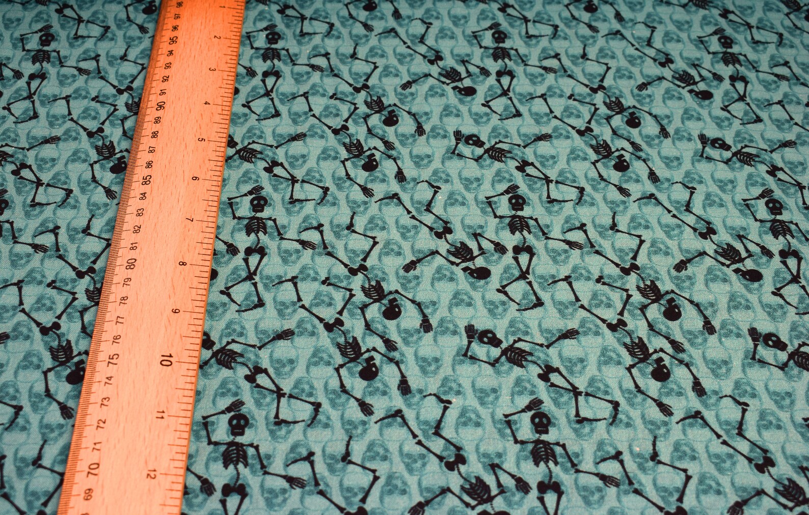Halloween Fabric Dancing Skeleton Fabric Skull Fabric - Etsy
