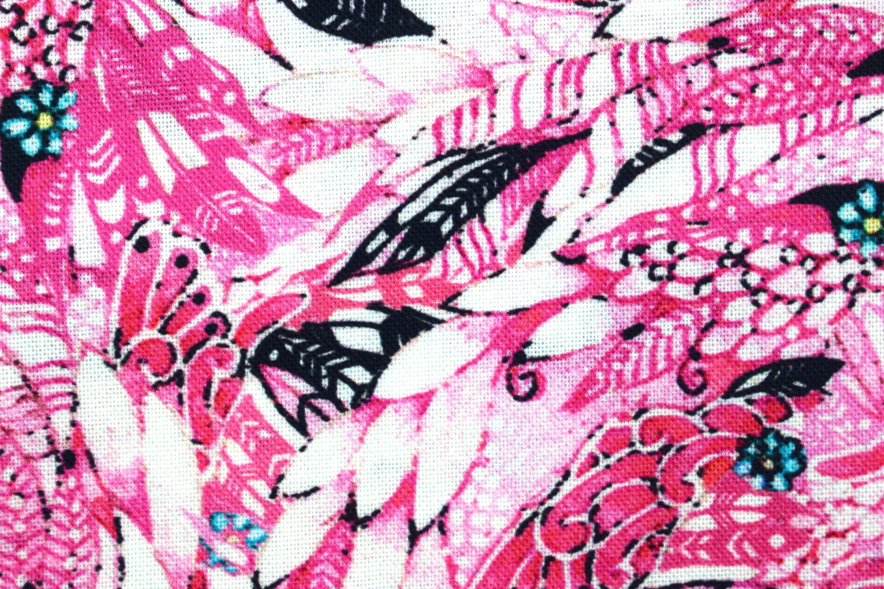 Pink Feather Fabric Quilting Fabric Cotton Fabric Quilting - Etsy
