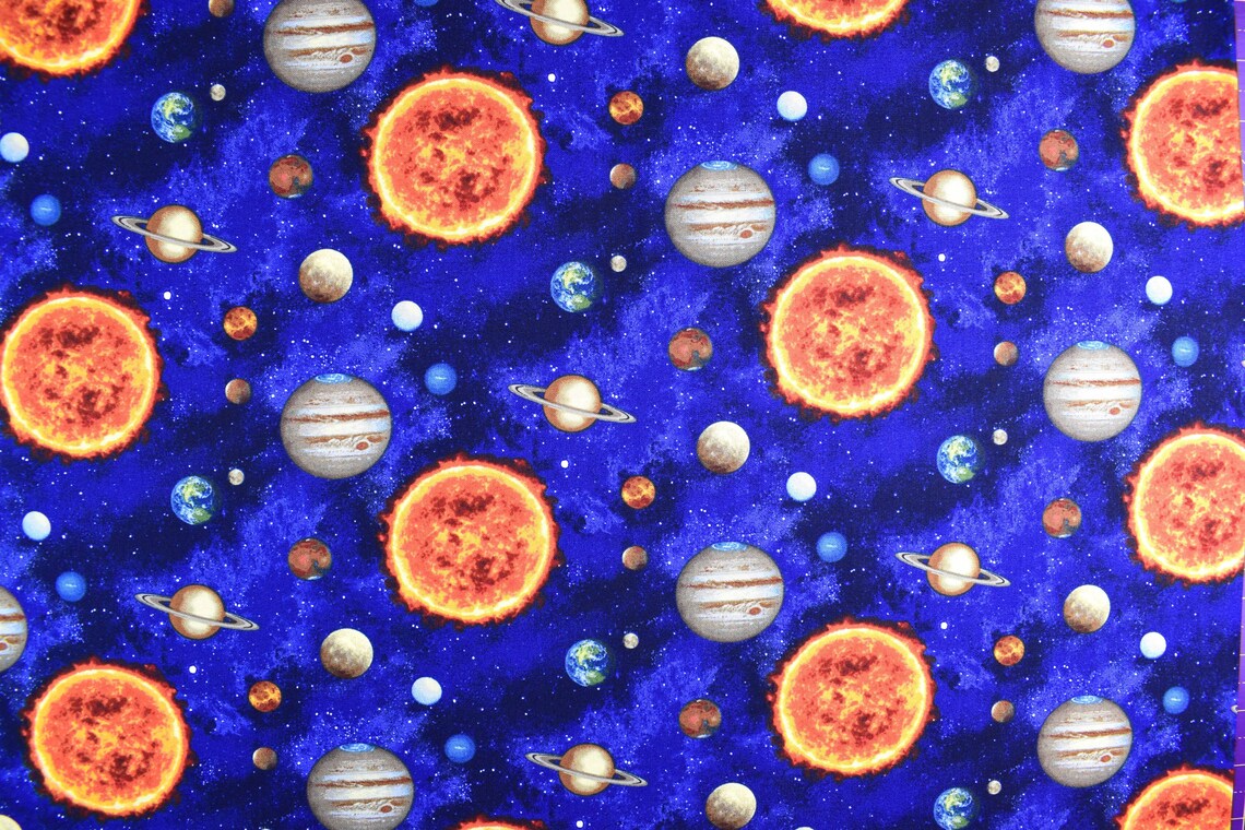 Space Fabric Bundle Outer Space Fabric Collection Quilting - Etsy