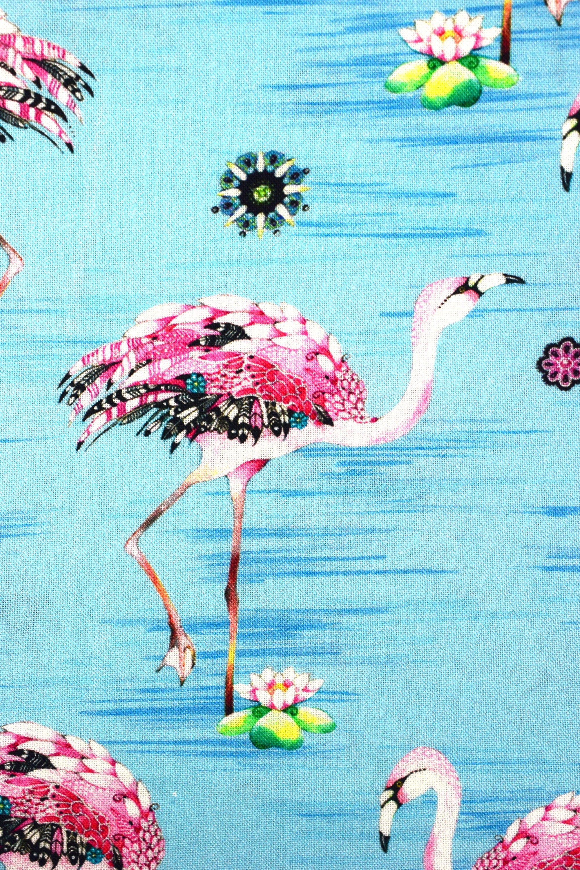 Flamingo Fabric Quilting Fabric Cotton Fabric Quilting - Etsy