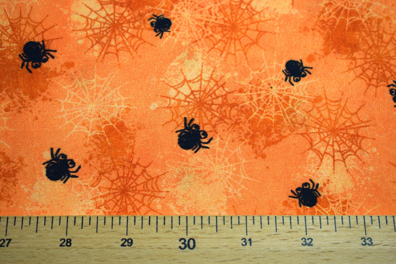 Orange Spider Fabric Halloween Fabric Quilting Fabric - Etsy
