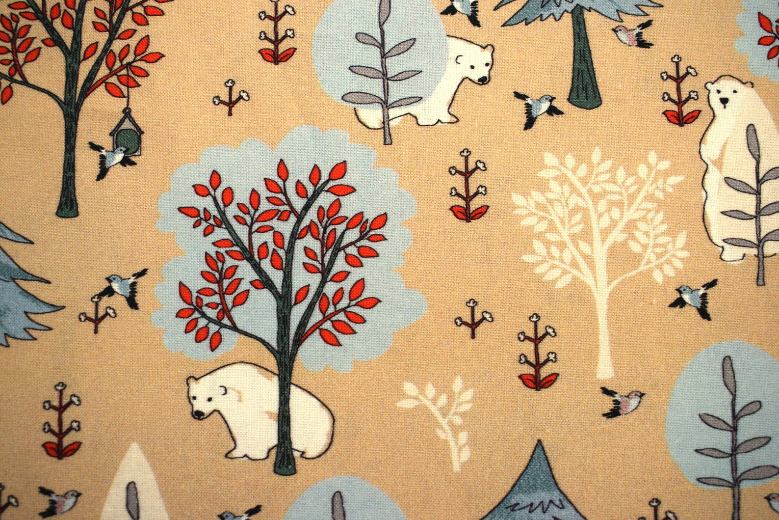 Bear Fabric Grizzly Bear Fabric Woodland Fabric Quilting - Etsy