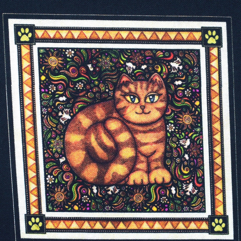 Cat Quilt Panel - Etsy