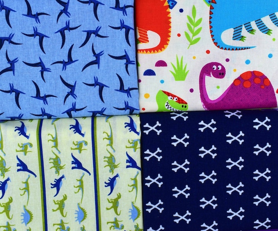 Dinosaur Fabric Bundle Dinosaurs Fabric Collection Quilting | Etsy