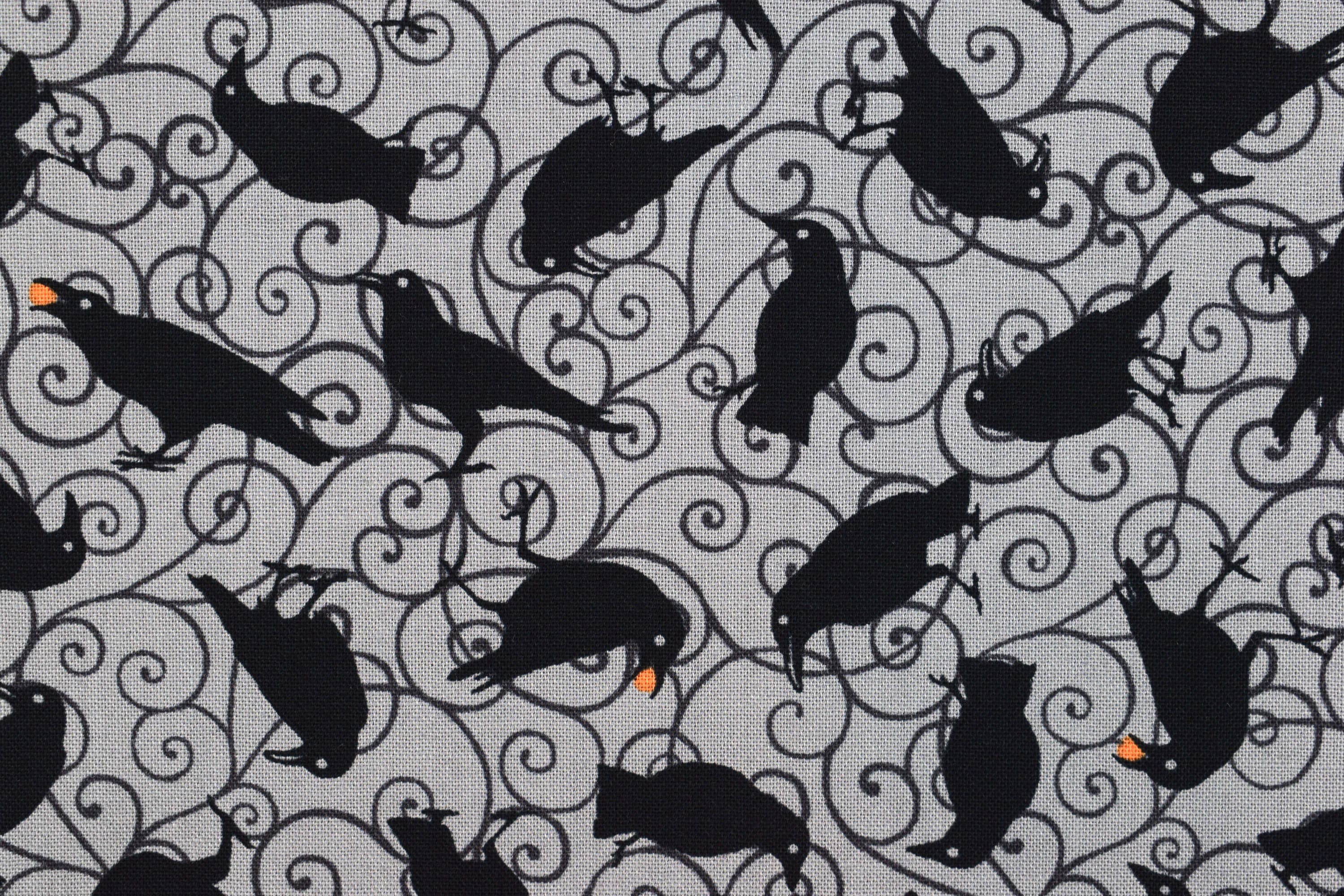 Raven Fabric Halloween Fabric Quilting Fabric Cotton - Etsy