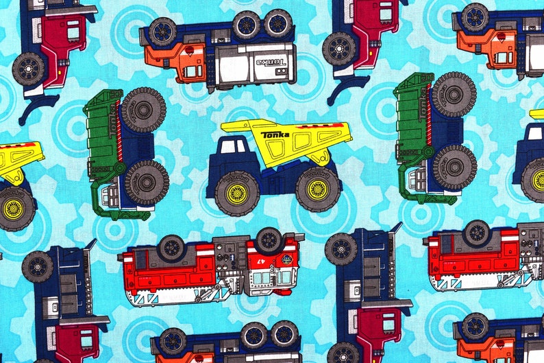 Tonka Truck Quilting Fabric Truck Fabric by Camelot Fabrics - Etsy
