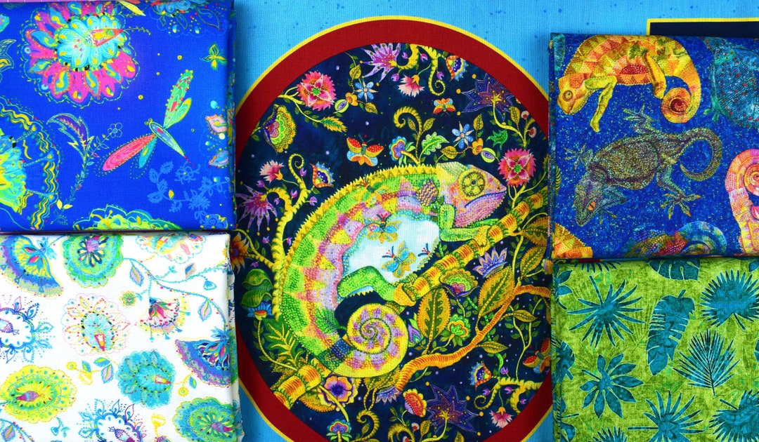 Chameleon Fabric Bundle, Quilting Fabric Bundle, 100% Cotton Fabric - Etsy