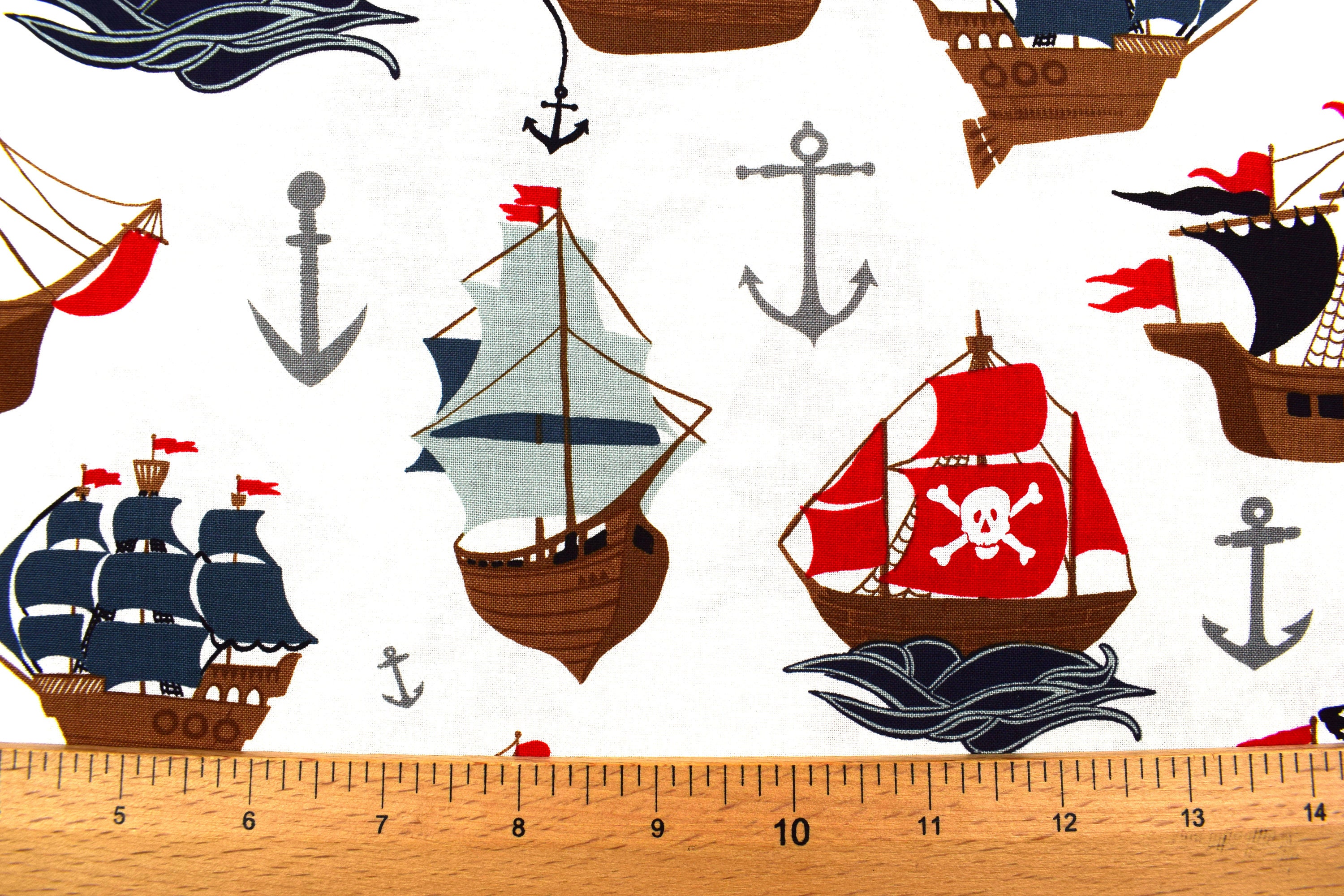 Pirate Ship Fabric Quilting Fabric Pirates Tale Riley Blake - Etsy